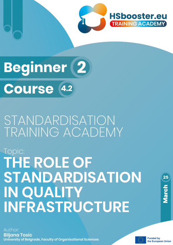 The Role Of Standardisation In Quality Infrastructure Hsbooster Eu
